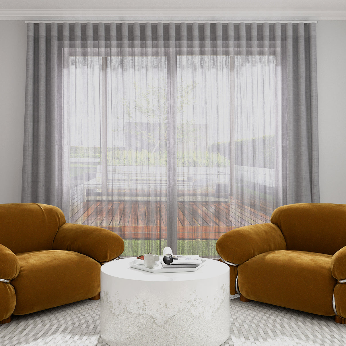 Angus Sheer Storm Curtains – ABC Blinds Online