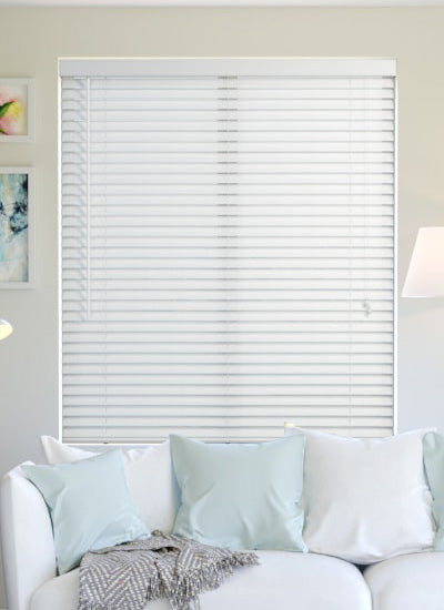 50mm Nova White Timber-look Nova Blinds – ABC Blinds Online