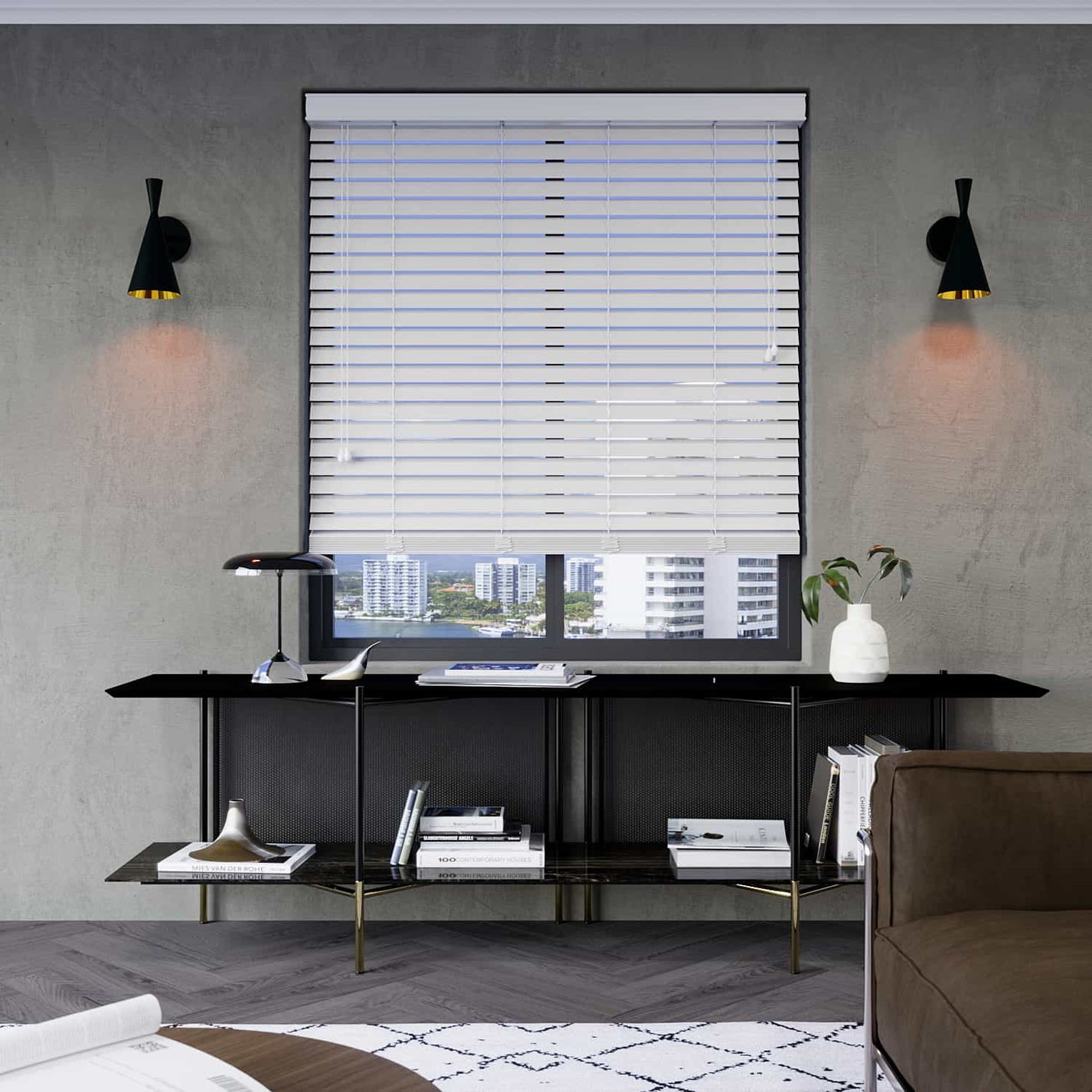 50mm Nova White Timber-look Nova Blinds – ABC Blinds Online